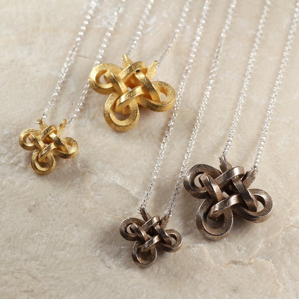 Charmed knot necklaces - stainless steel – Michelle Harvey Art