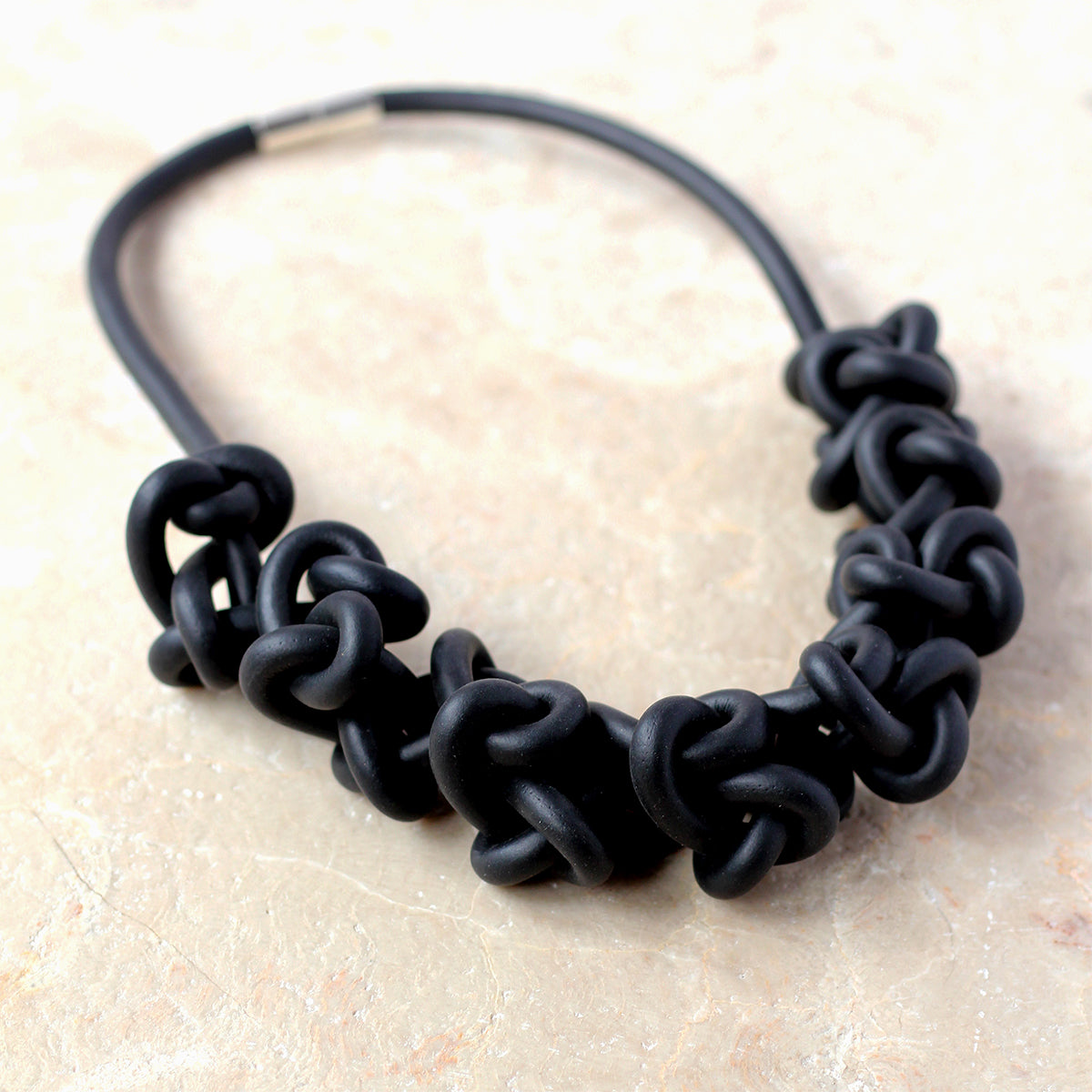 Rubber neckpieces, black – Michelle Harvey Art